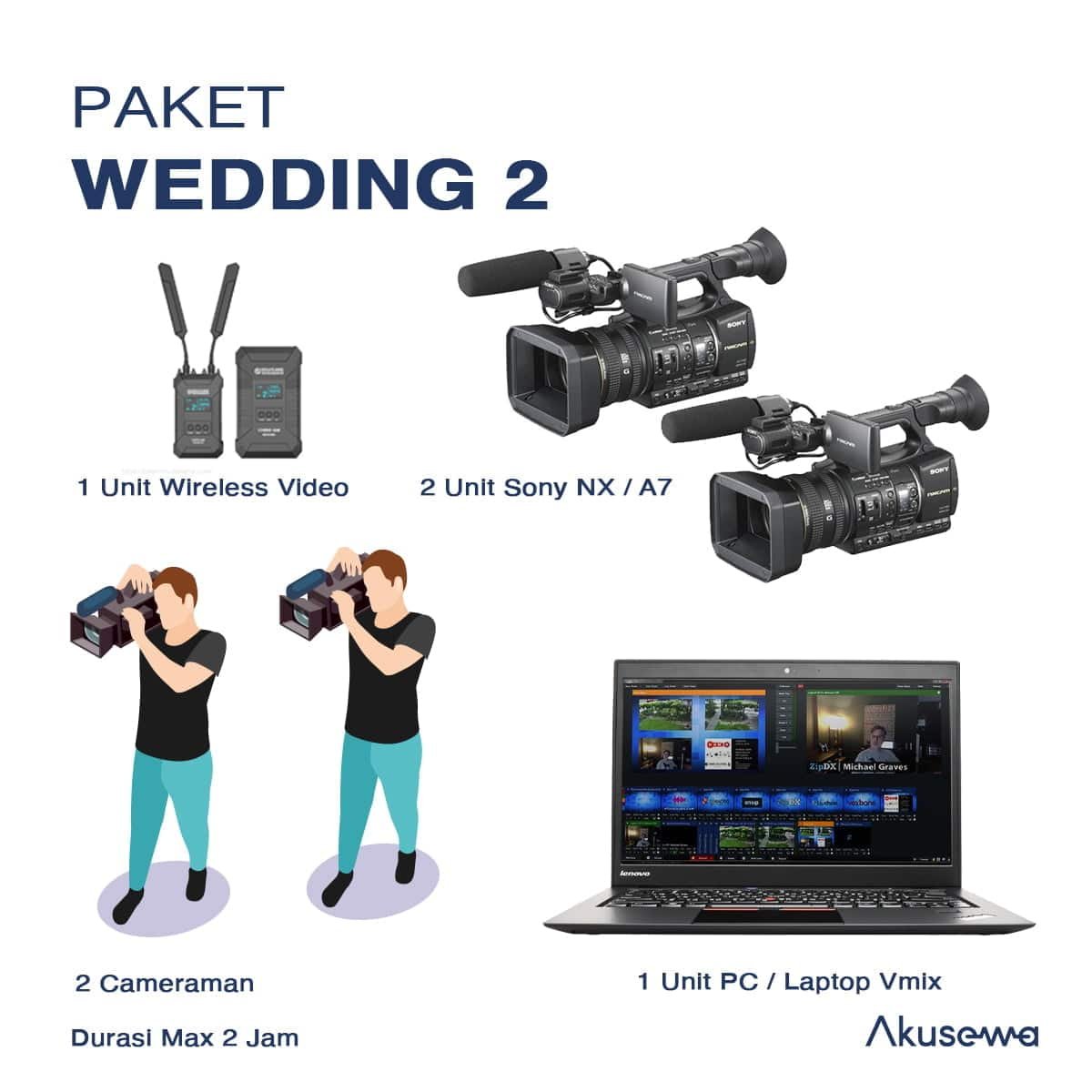 Paket Wedding 2 Kamera – Akusewa