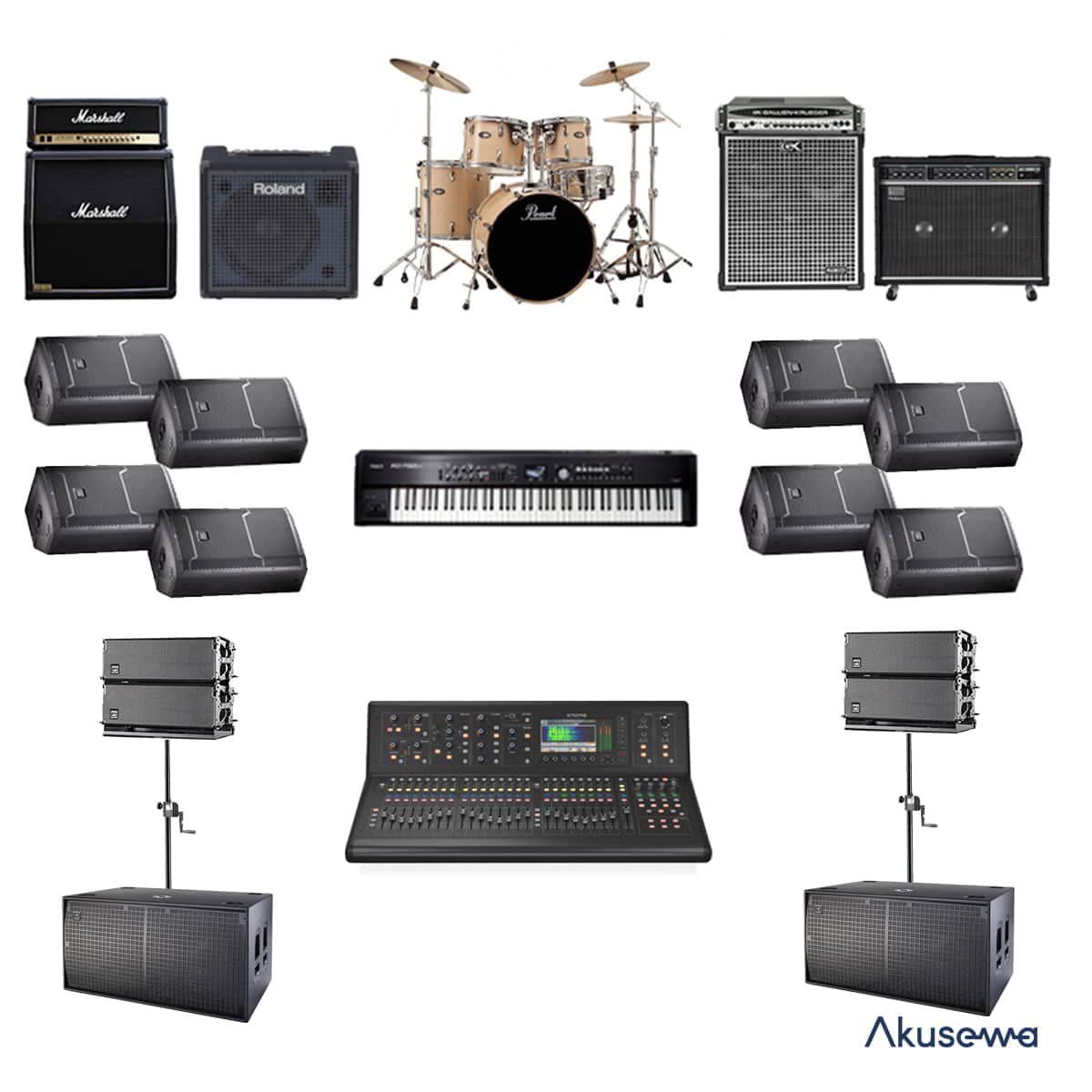 Sound System 10.000 watt + Alat Band – Akusewa